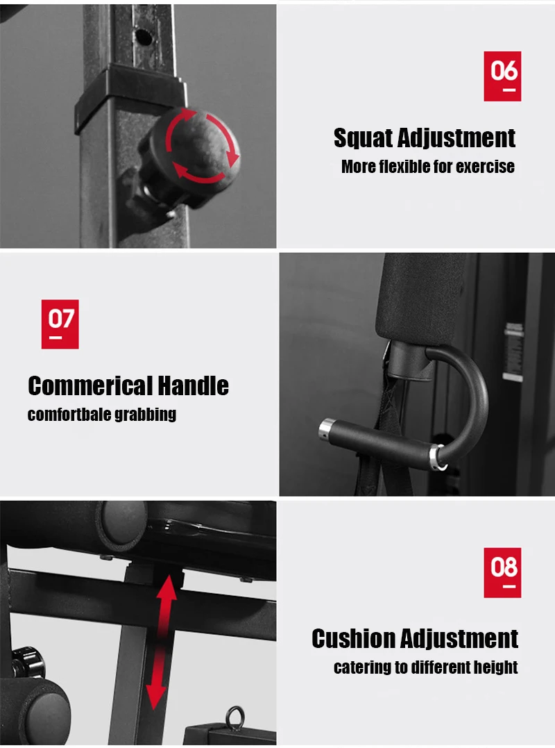3 Station Strength Training Multi Gym Exercise Equipment Multi Function ...