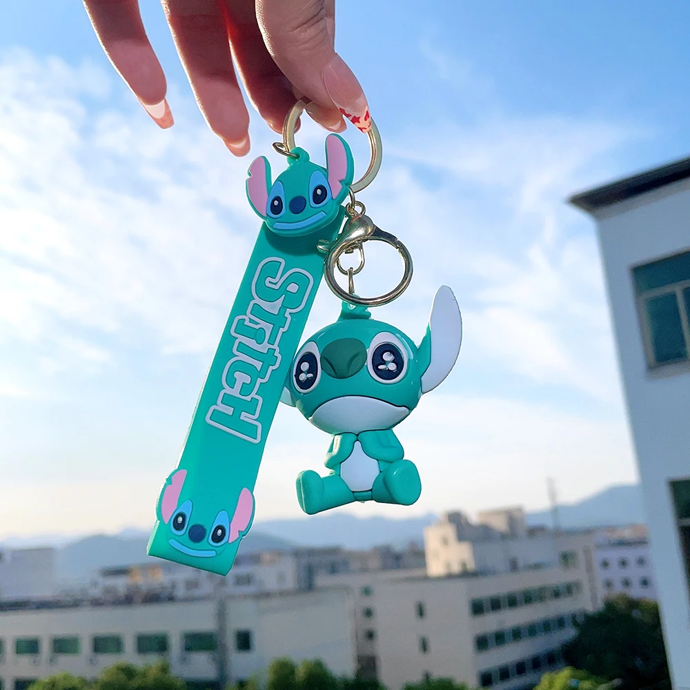 Customized Anime Stitch Soft Pvc Key Ring Chain Cartoon Anime Character ...