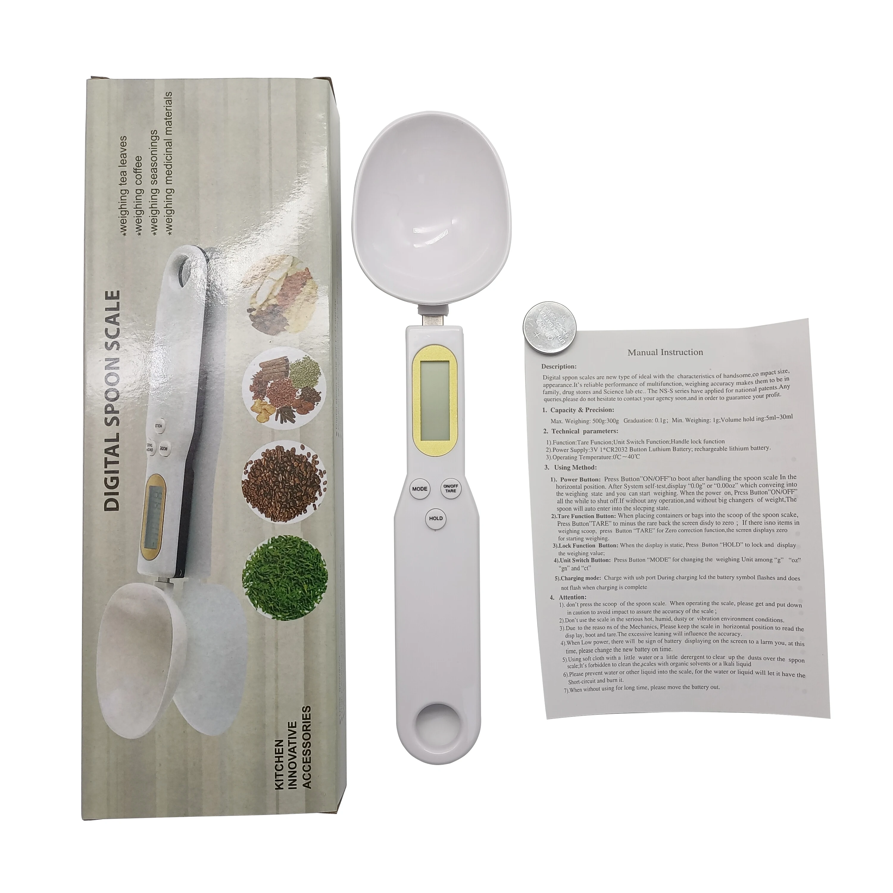 Jumon Electronic Kitchen Spoon Scale - 500g Digital