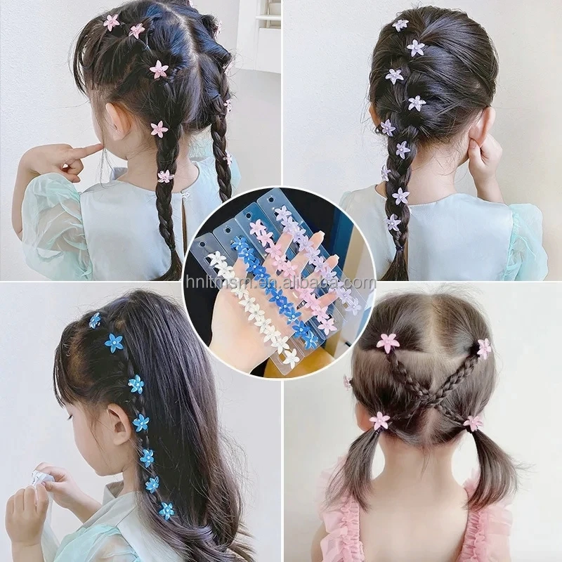10Pcs Super Fairy Hair Claw Clips Women's Rose Metal Mini Cute Hair ...