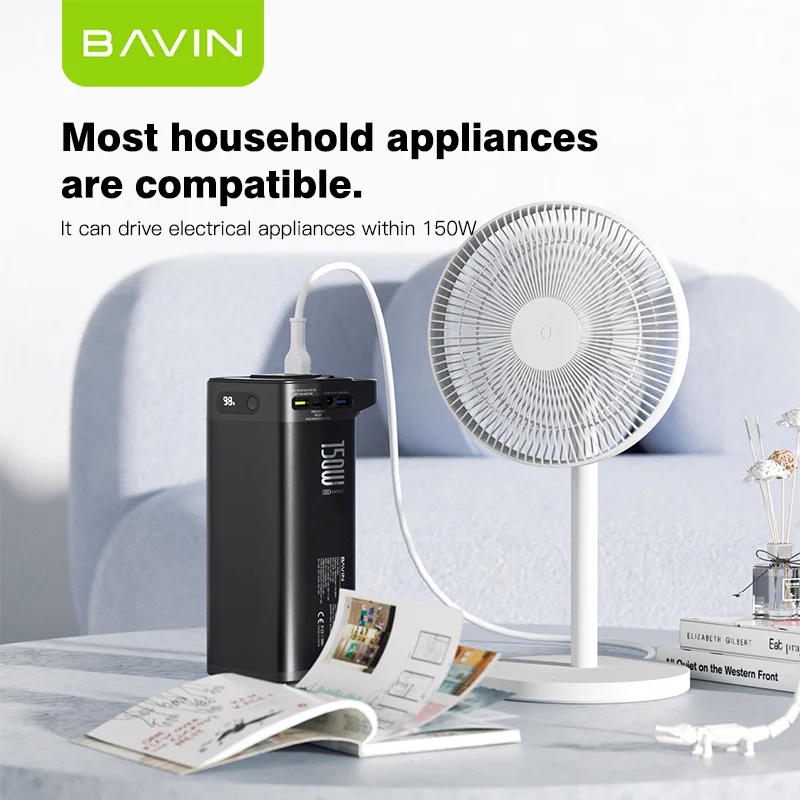 BAVIN PC021S - 150W Portable Power Bank for Travel & Fast Charging