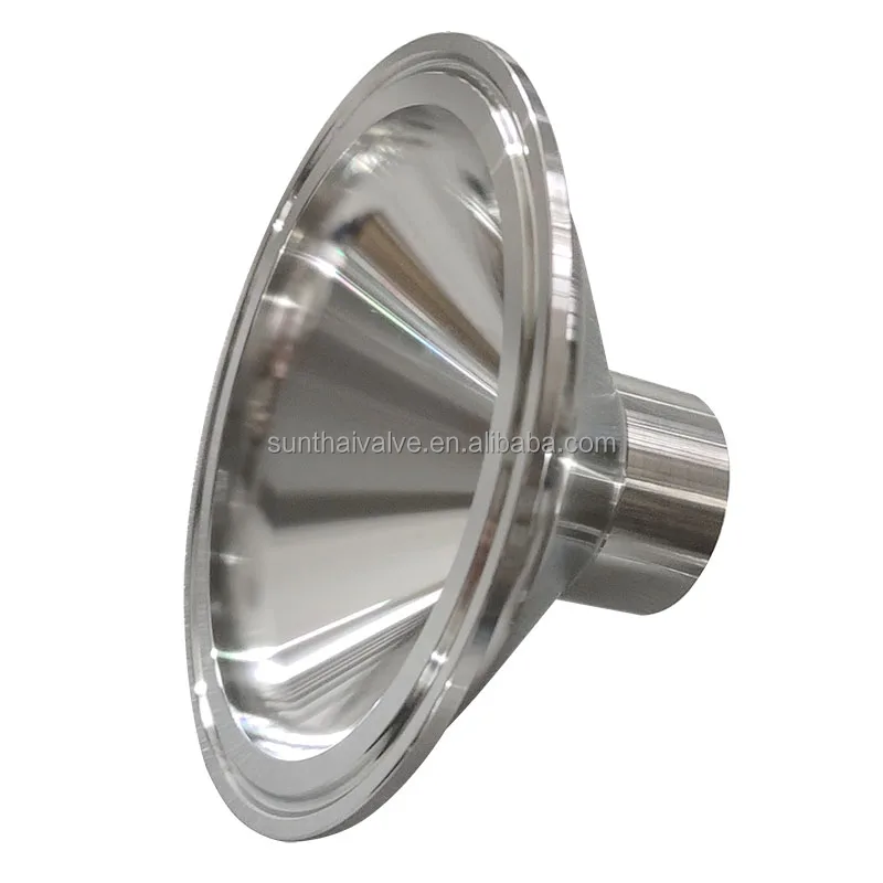 Customized Stainless Steel Weld to Clamped Hopper Sanitary Concentric ...