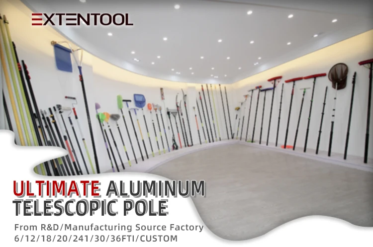 Extentool 30ft Telescopic Pole Heavy Duty Telescopic Pole Telescoping ...