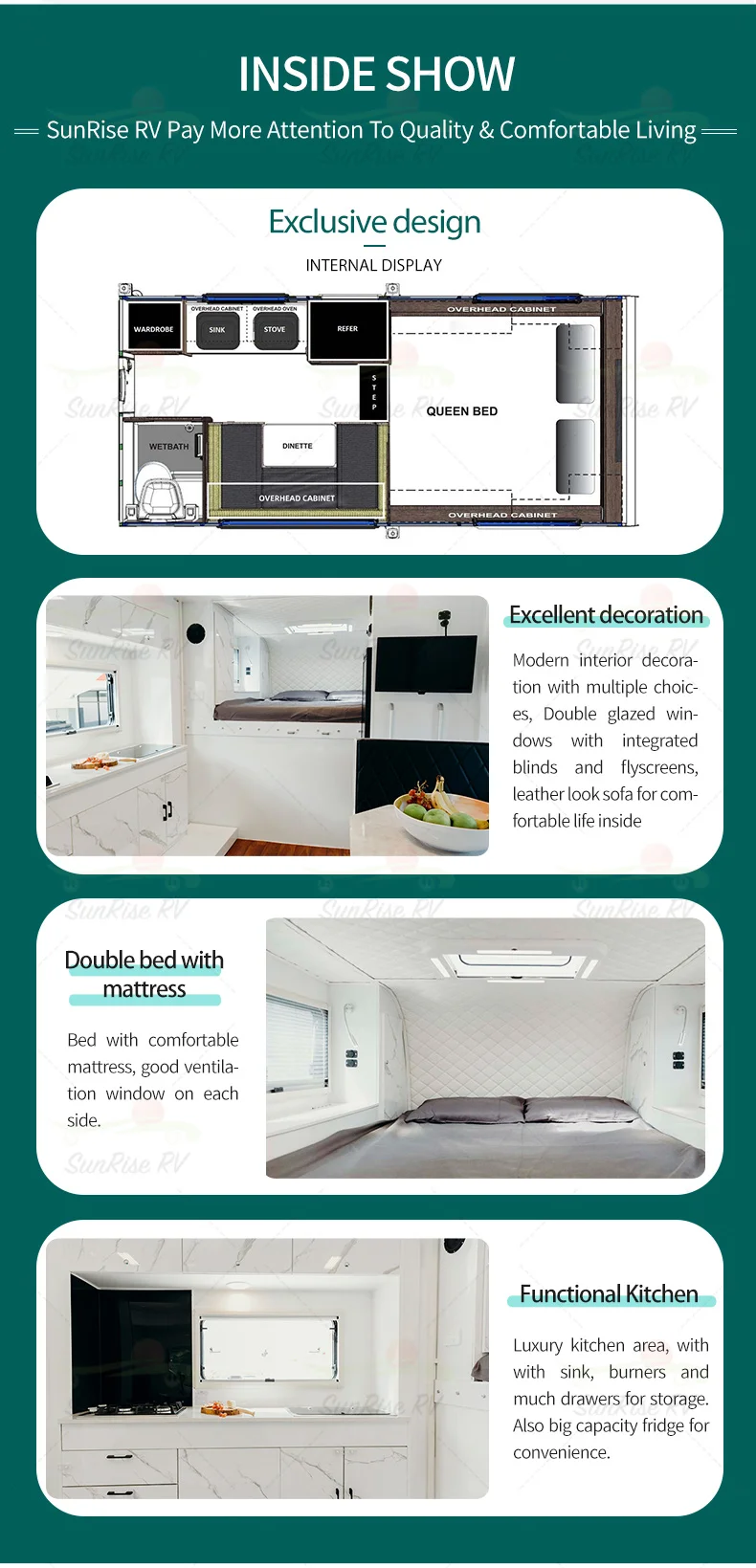SunRise RV Australia - Isuzu NPS 300 Standard Demountable Camper Van ...