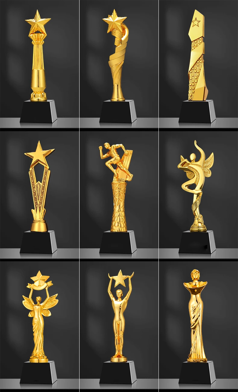 Customized Award Trophy Design - Football Crown Trophies