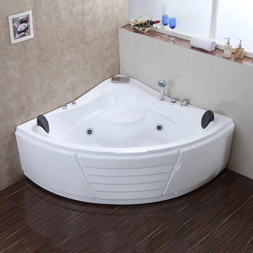 Triangle corner modern home hotel massage whirlpool bath tub indoor ...