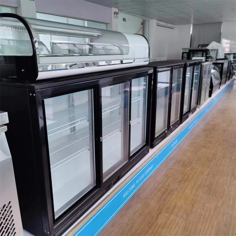 Custom Double Door Beer Fridge Back Bar Beer Cooler Double Door Mini ...