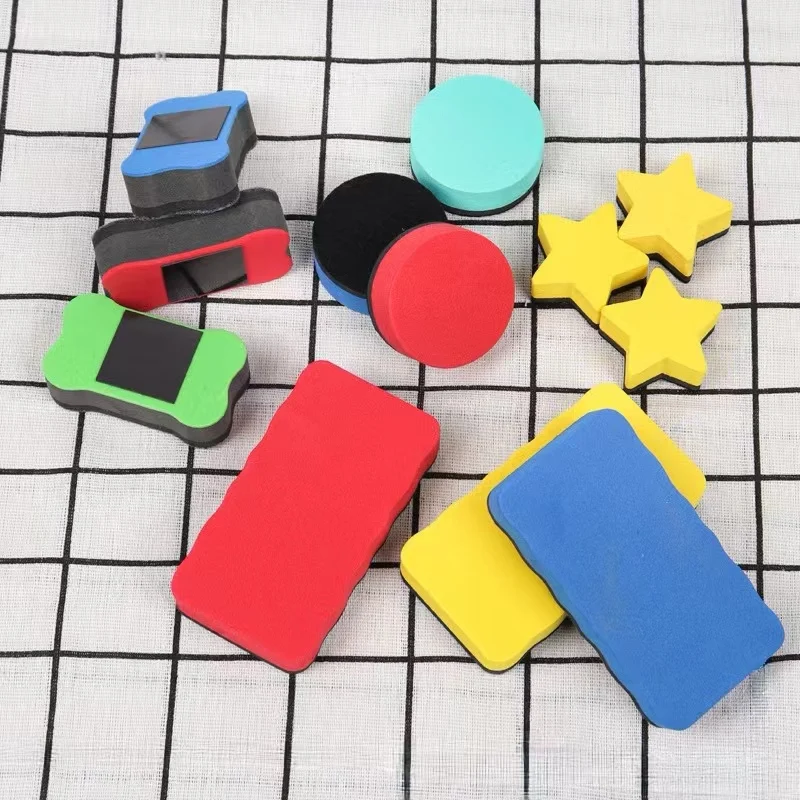 EVA Chalkboard Mini Bone Shaped Magnetic Blackboard Eraser Glass Board Dry Whiteboard Eraser ...