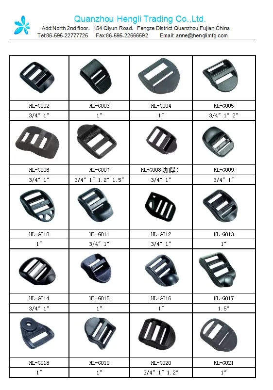 Plastic Ladder Lock Buckle Plastic Adjustable Black Handbag Strap ...