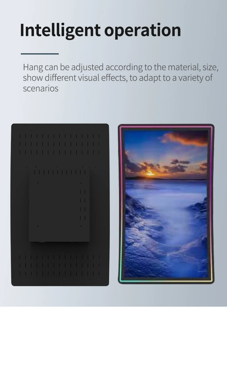 Capacitive Touch Curved Screen LCD Display Vertical Panel Gaming ...