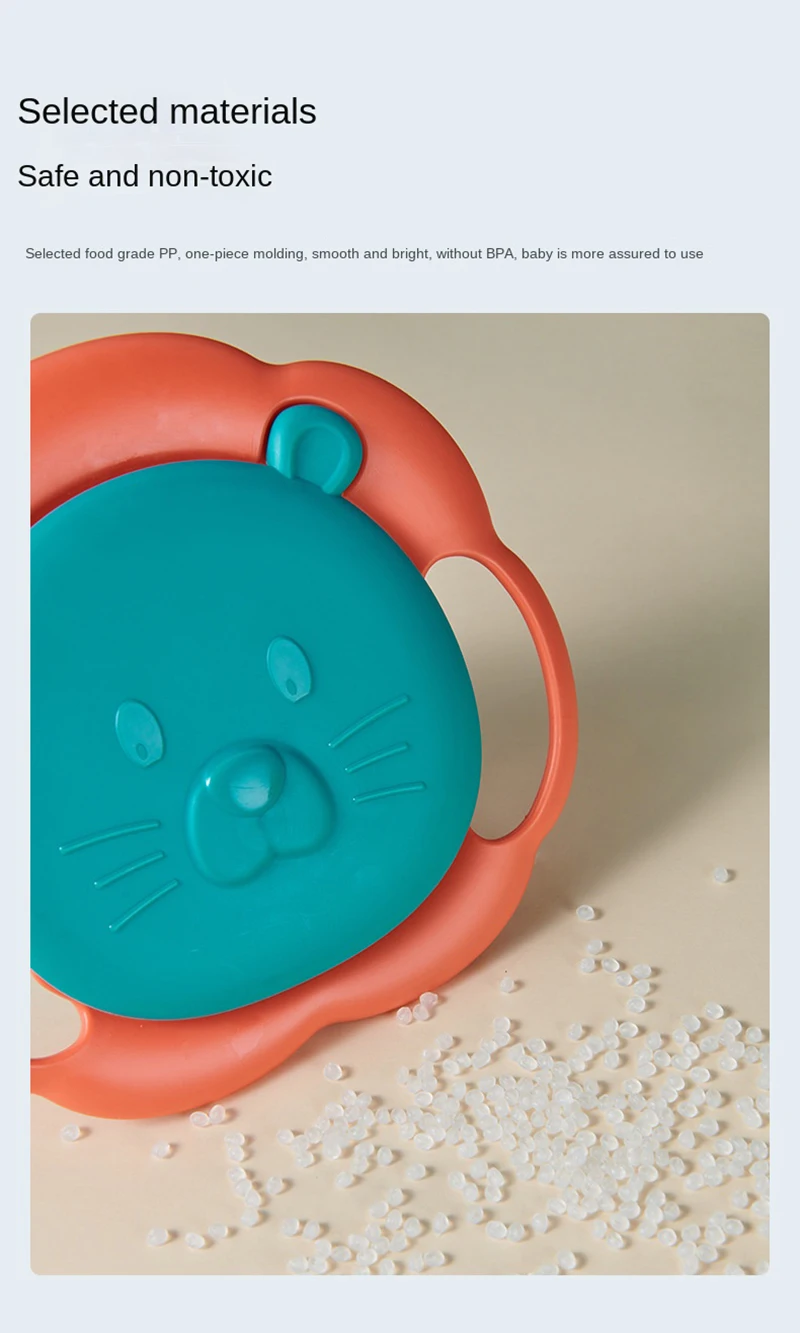 Cute Lion 360 Degrees Tumbler Bowl - Perfect for Baby Feeding
