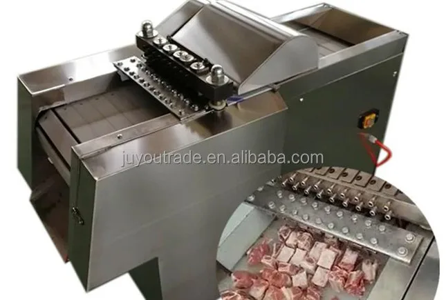 Industrial Bone Beef Dicing Machine Pork Skin Cutter Poultry Meat Cube ...