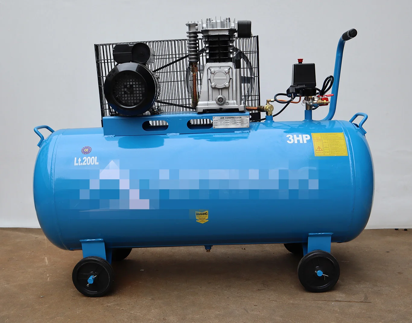 Sayi 3hp 200l Double 65mm Italy Aluminum Air Pump Head 8 Bar Belt ...