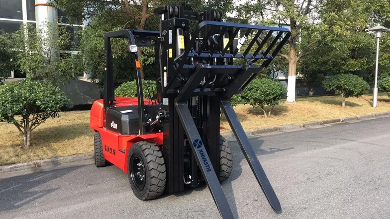 Electric Forklift Equipped With Xmvastie Hinged Fork Attachments - Buy Forklift Hinged Forks ...