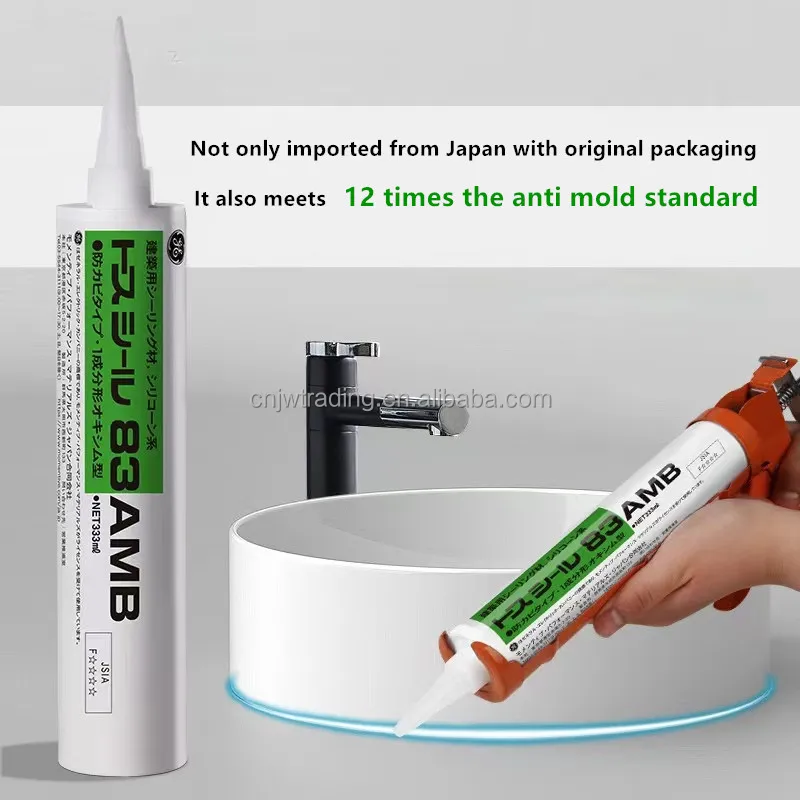 TOSSEAL 83AMB Glass Adhesive Weather Resistant Sealing Silicone Kitchen ...