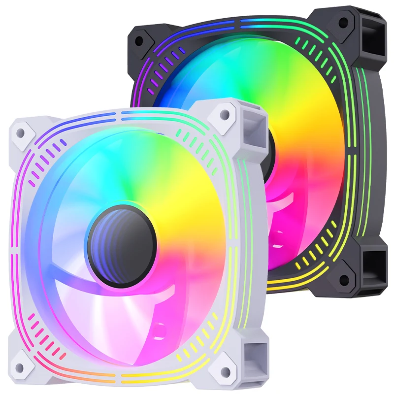 SNOWMAN Custom 120mm Fan Prism Fan ARGB OEM 4-Pin Temperature Control ...