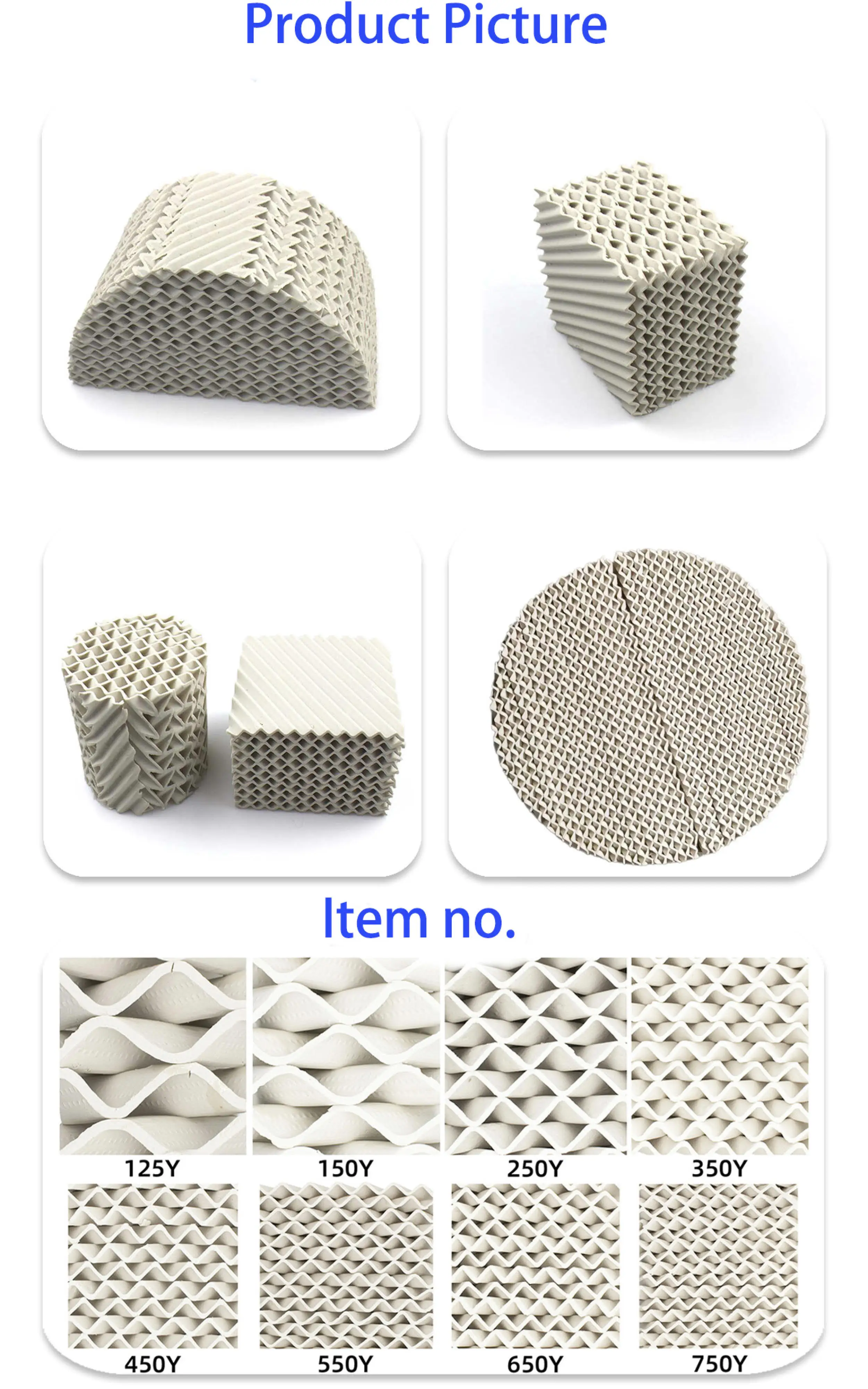 Cooling Tower Corrosion Ceramic Packed Column Structured Packing Column ...