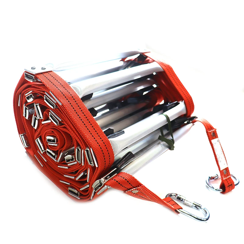 Fire Escape Ladder Aluminium Roll Ladder Emergency Rescue Climbing ...