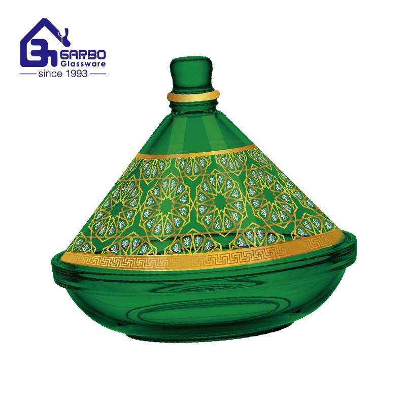 Arabic Style Big Glass Candy Jar Tower Shape Big Capacity Storage Jar ...