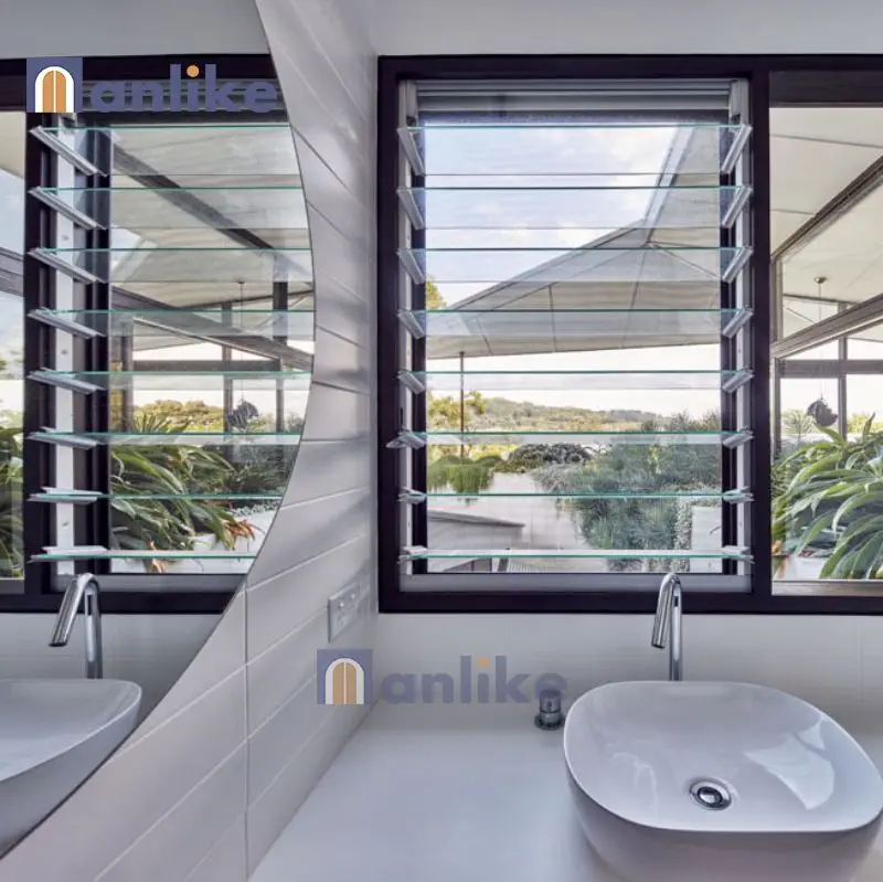Anlike American Interior Aluminium Frame Hand Crank Interior Louver ...