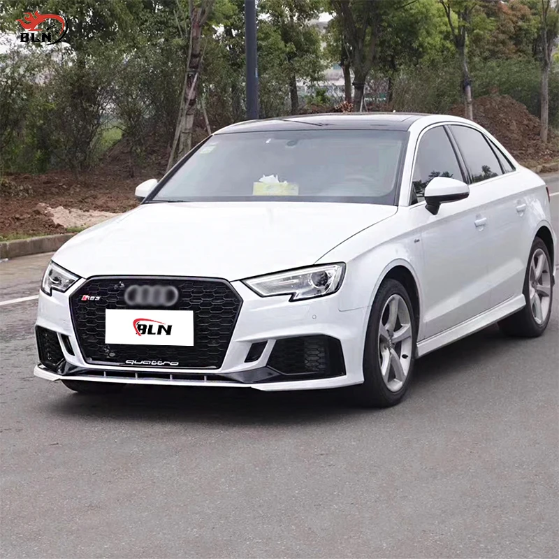 Rs3 Style Body Kit Include Bumper Grille Suit For Audi A3 2017 2018 ...