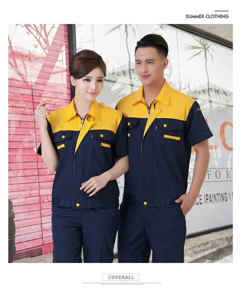 Customized Work Uniforms for Men - Summer Short Sleeve