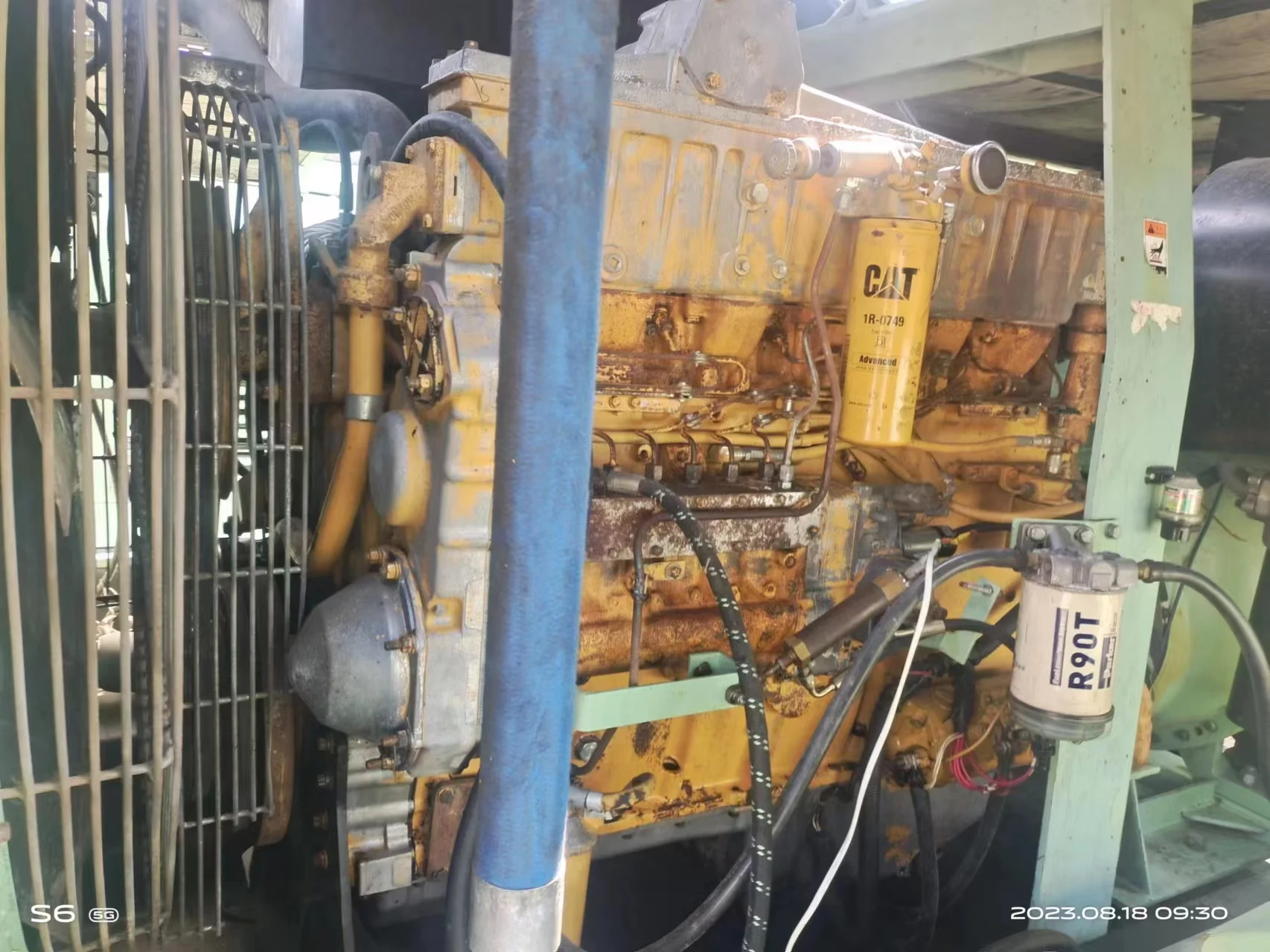 Second Hand Used 24 Bar 30.5 M3/min High Pressure Cat Diesel Engine ...