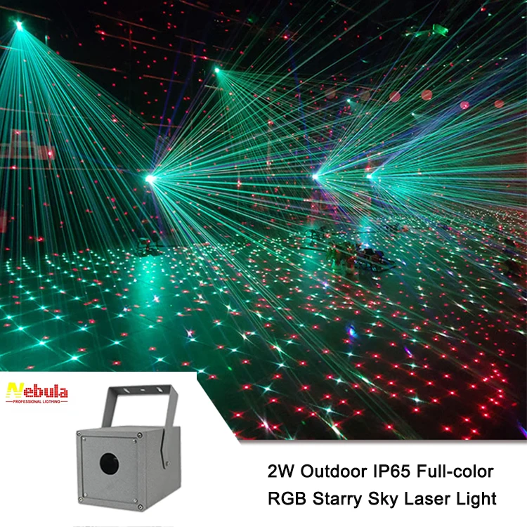 2W Outdoor Party Christmas Laser Lights - Starry Sky Effect