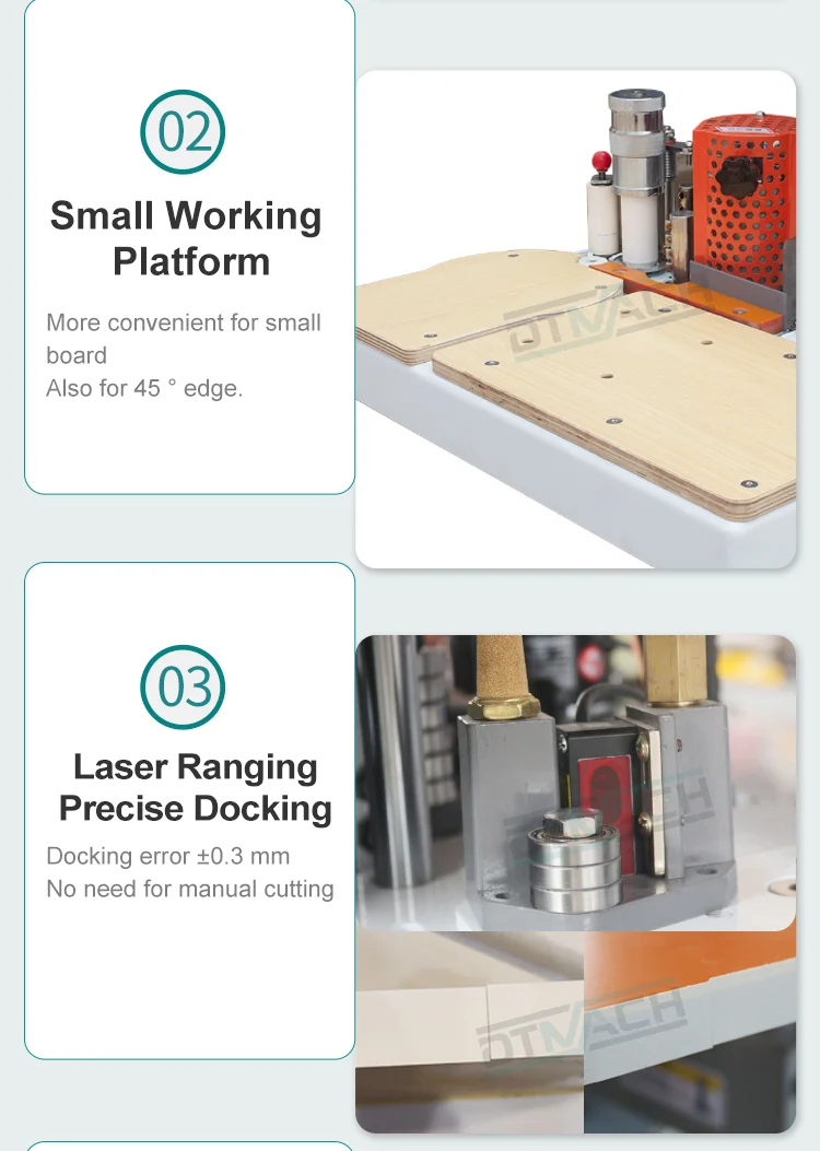 DTMACH Furniture PVC Manual Curved Edge Bander Machine