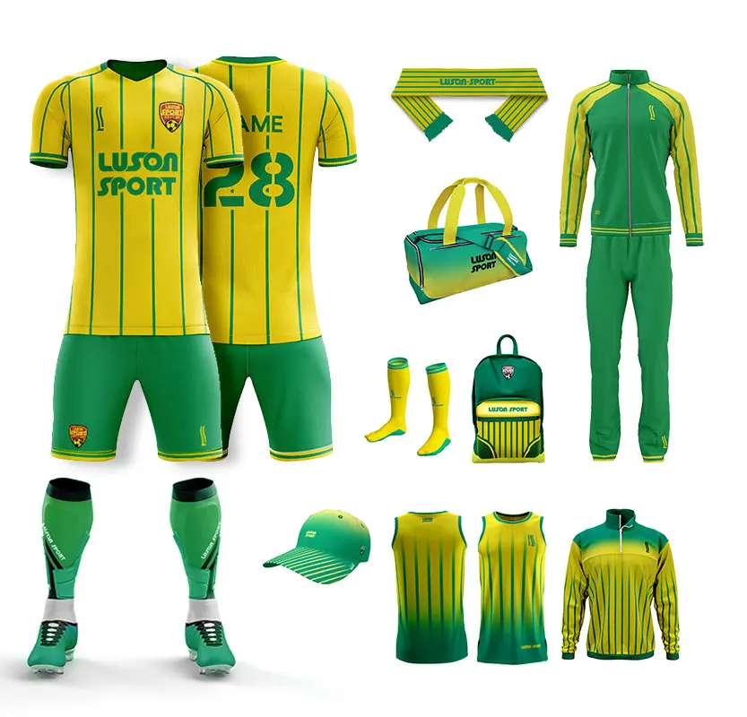 Luson Mens Custom Football Jerseys Design Shirts Youth Uniforms Futbol ...