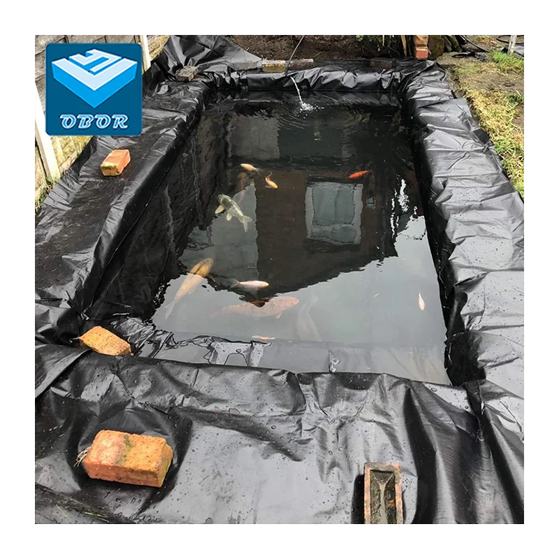 Hdpe Geomembrane Water Tanks Pond Liner 0.3mm 0.5mm 0.75mm 1mm 1.5mm 2mm For Fish Shrimp Farming ...