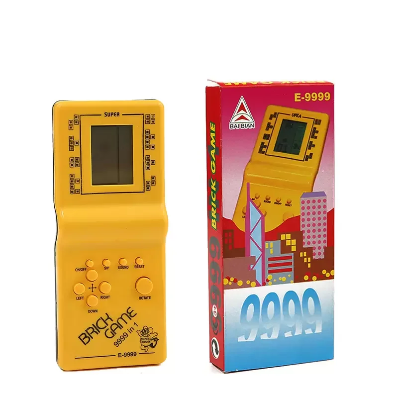 E-9999 Hand-held Gaming Device Russia Brick Square 24 Games Console ...