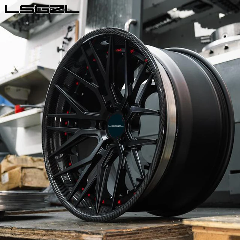 Custom OEM Deep Dish Car Carbon Fiber Wheel for BMW Audi