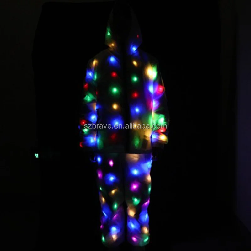 Luminous Clothing Suit Creative Light Emitting Pant Waterproof Costume ...