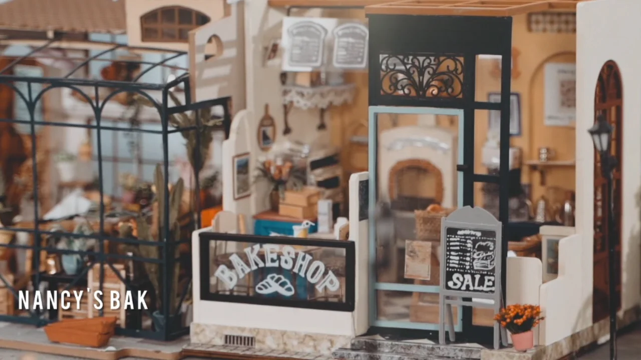 Robotime Rolife Assemble Toys Dg143 Nancy's Bake Shop 3d Wooden Puzzle ...