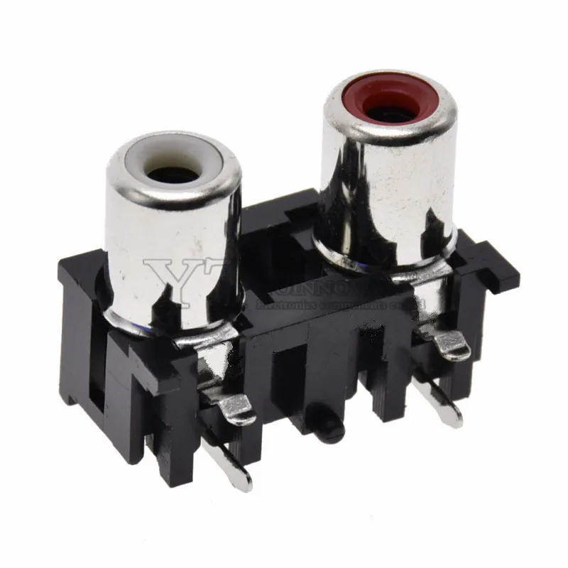 RCA Socket Audio Interface AV Lotus Socket AV2-5 2-Hole Socket White ...