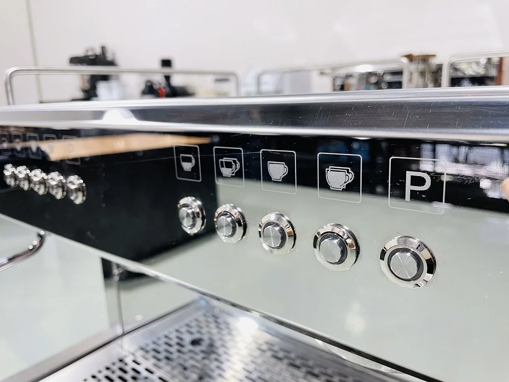 Stainless Steel Double Rotary Pump Italian Commercial Coffee Machine ...