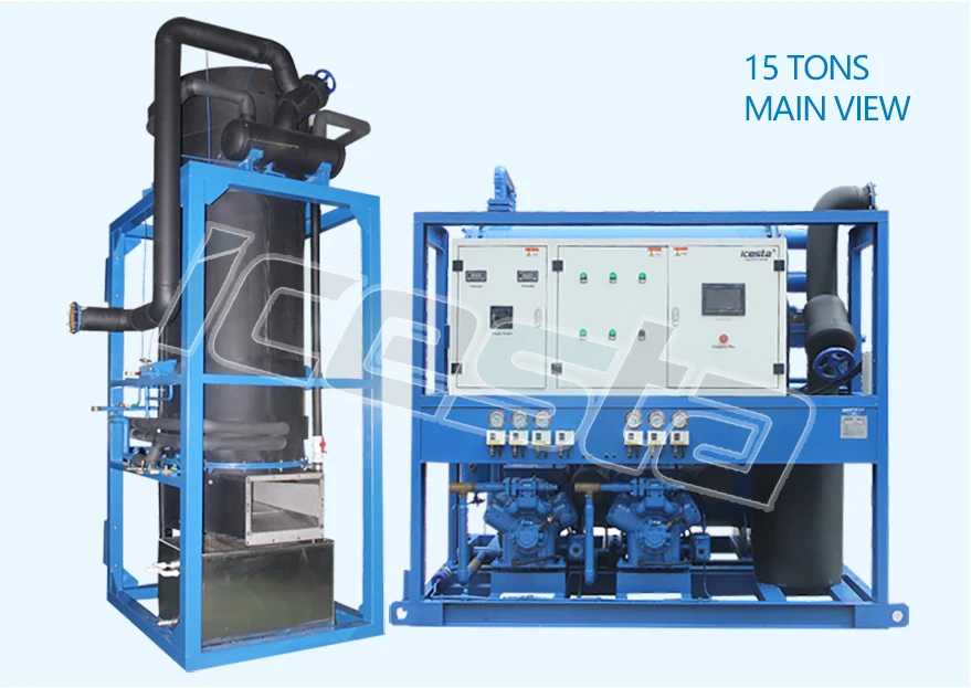 Icesta Sale Industrial 1 5 10 Tons Crystal Cylinder Tube Ice Machine ...