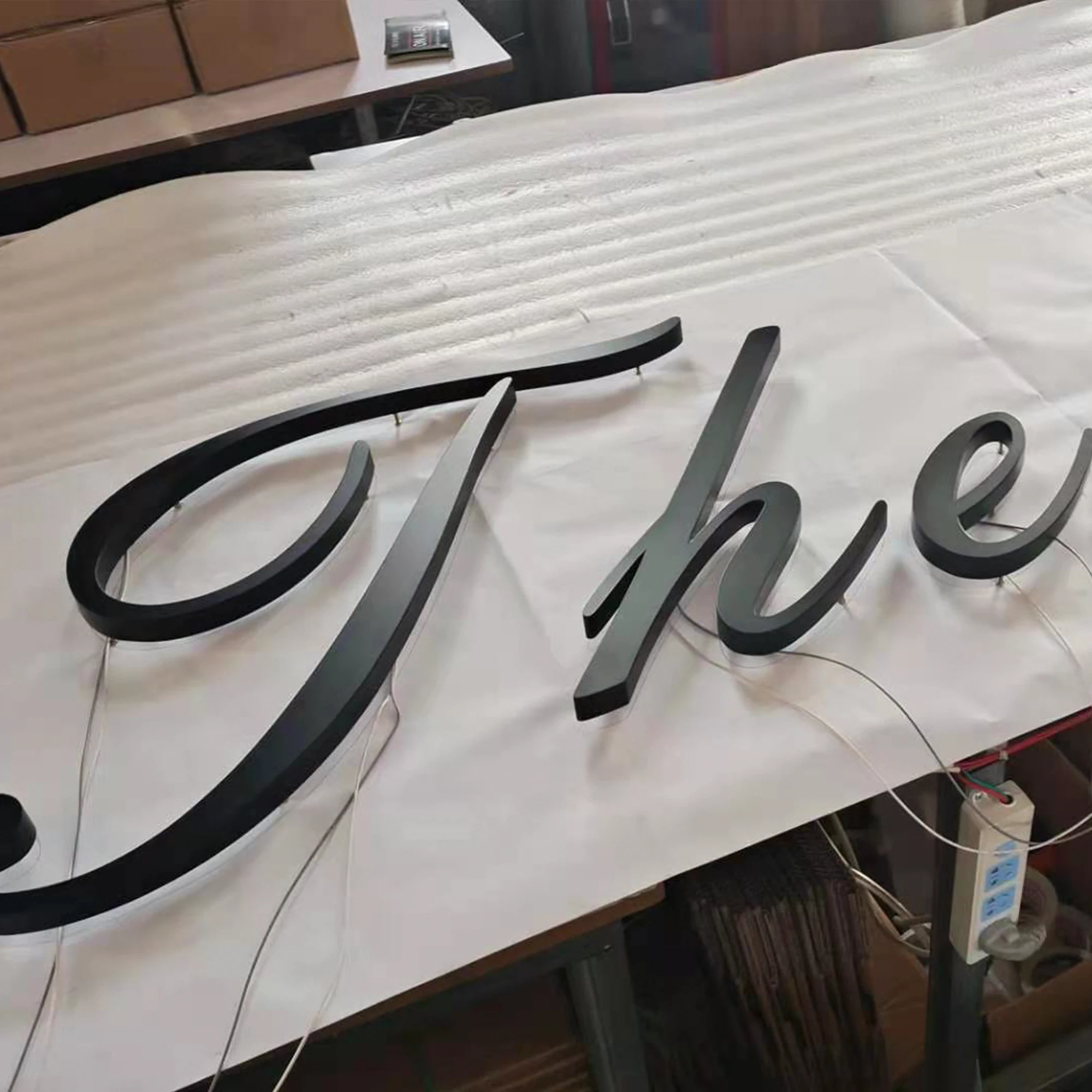 Custom Outdoor Storefront 3d Outdoor Advertising Led Letters Stainless ...