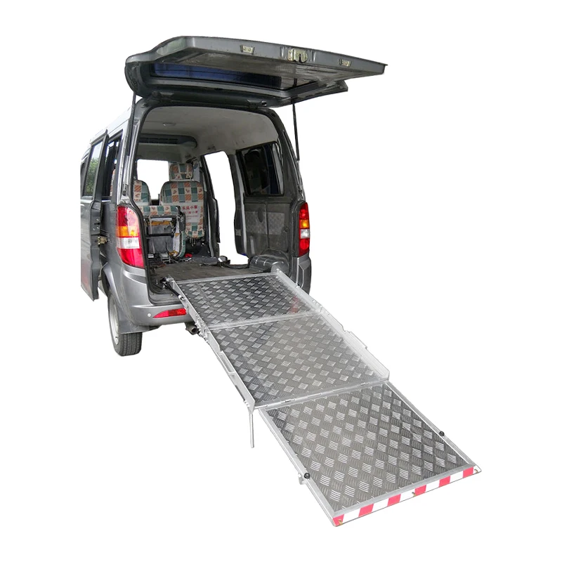 Disabled People Aluminum Manual Car Wheelchair Ramp For Van Foldable ...