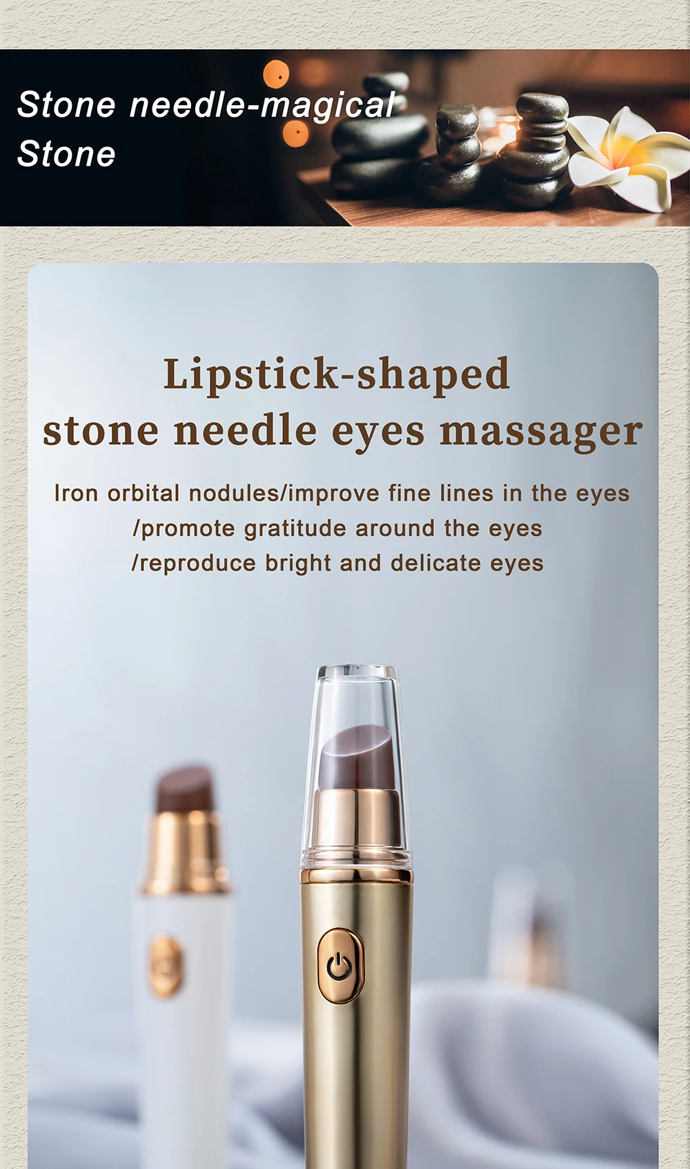 2022 Mini Usb The Under Eye Massager Wand Hot Pressotherapy Eye Fatigue ...