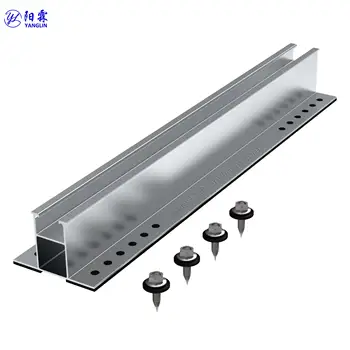 Mini Rail With Epdm Rubber For Solar Pv Trapezoidal Roofs And Barrel ...