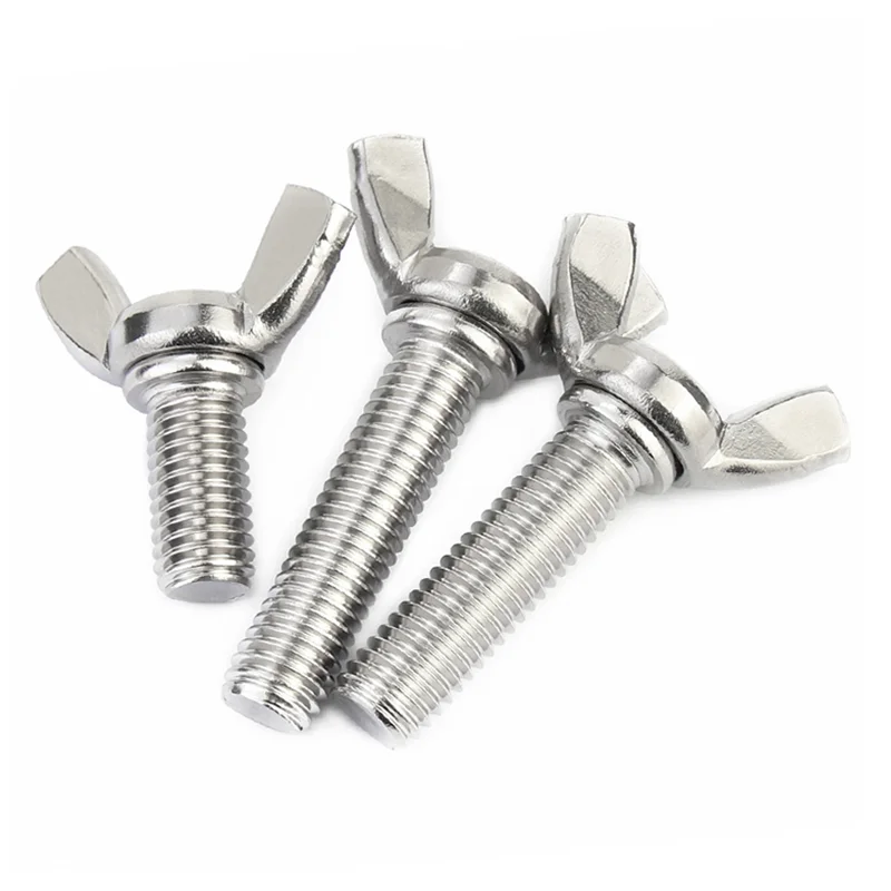 Factory Price Din 304 Butterfly Wing Screws Stainless Steel Wing Bolt ...