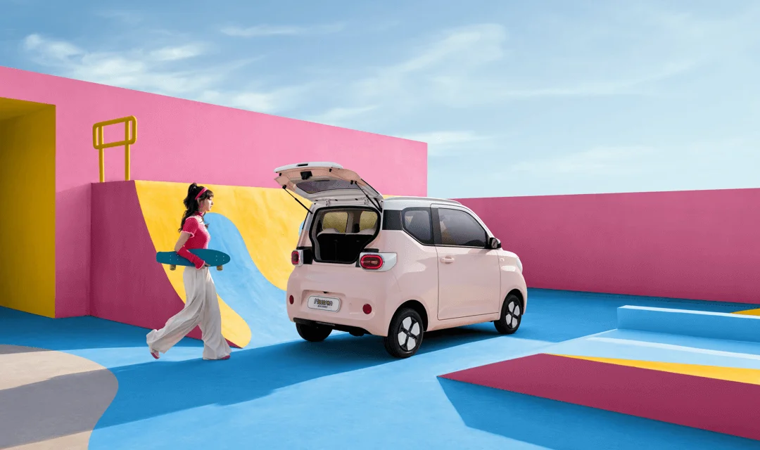 Saic Wuling 2024 Araba Macaron Auto Elettrica Miniev Wuling Honguang ...