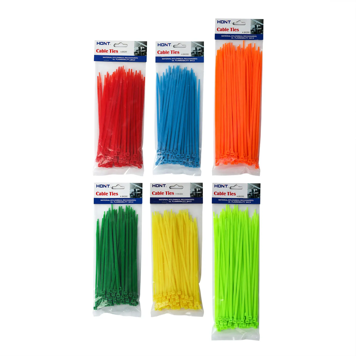 Self-locking Nylon Ul Cable Tie Plastic Fasten Zip Tie 2.5*200mm - Buy ...