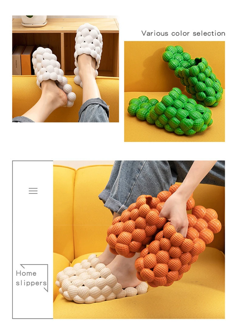 Wholesale Tiktok Hot Unisex Women Trendy Summer Outdoor Bubble Slippers ...