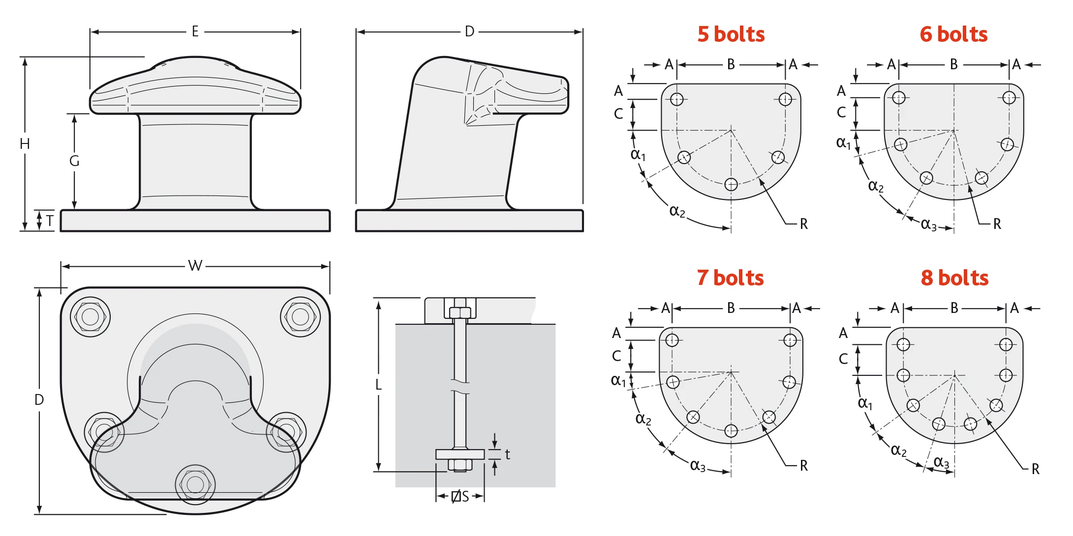 Single Cross Bollard Mooring Bitt Cleat Double Boat Cross Dock Bollard ...