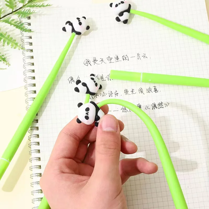 Creative Kawaii Panda Shape Pen Lovely Student 0.5mm Black Gel Pen ...