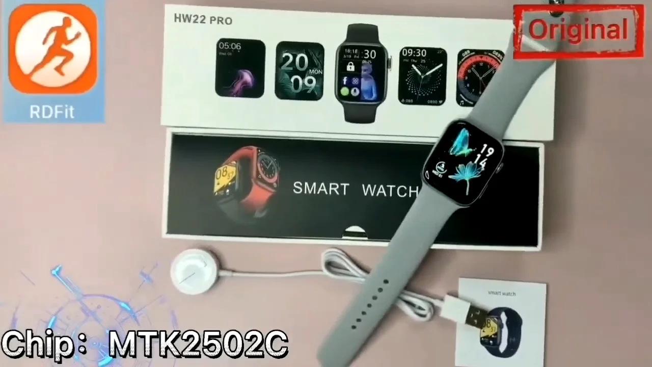 High Quality Original Hw22 Pro Smartwatch Series 6 Wireless Charge 1.75 ...