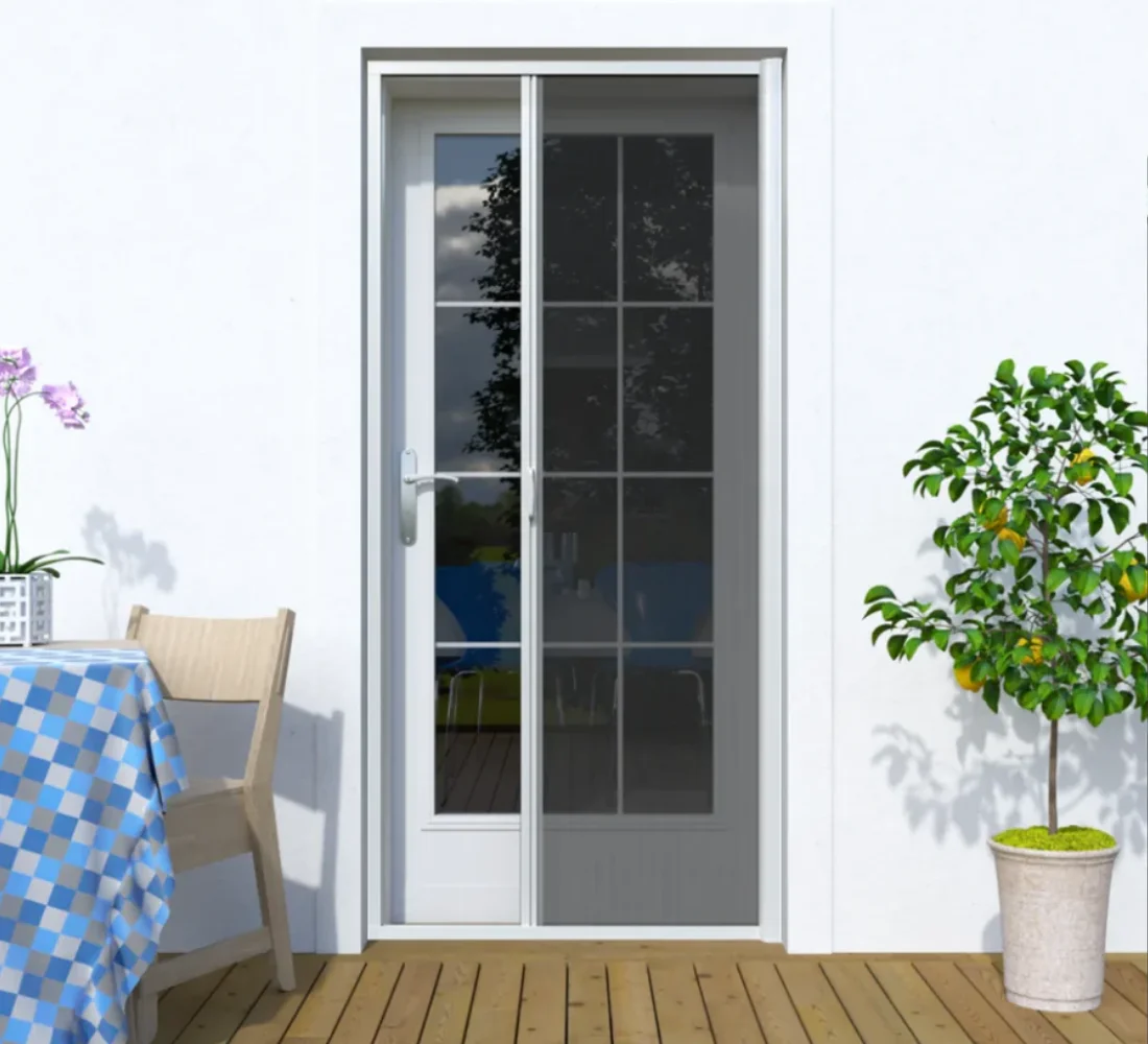 Stiff Fiberglass Screen Diy Retractable Anti Mosquito Fly Screen Door ...